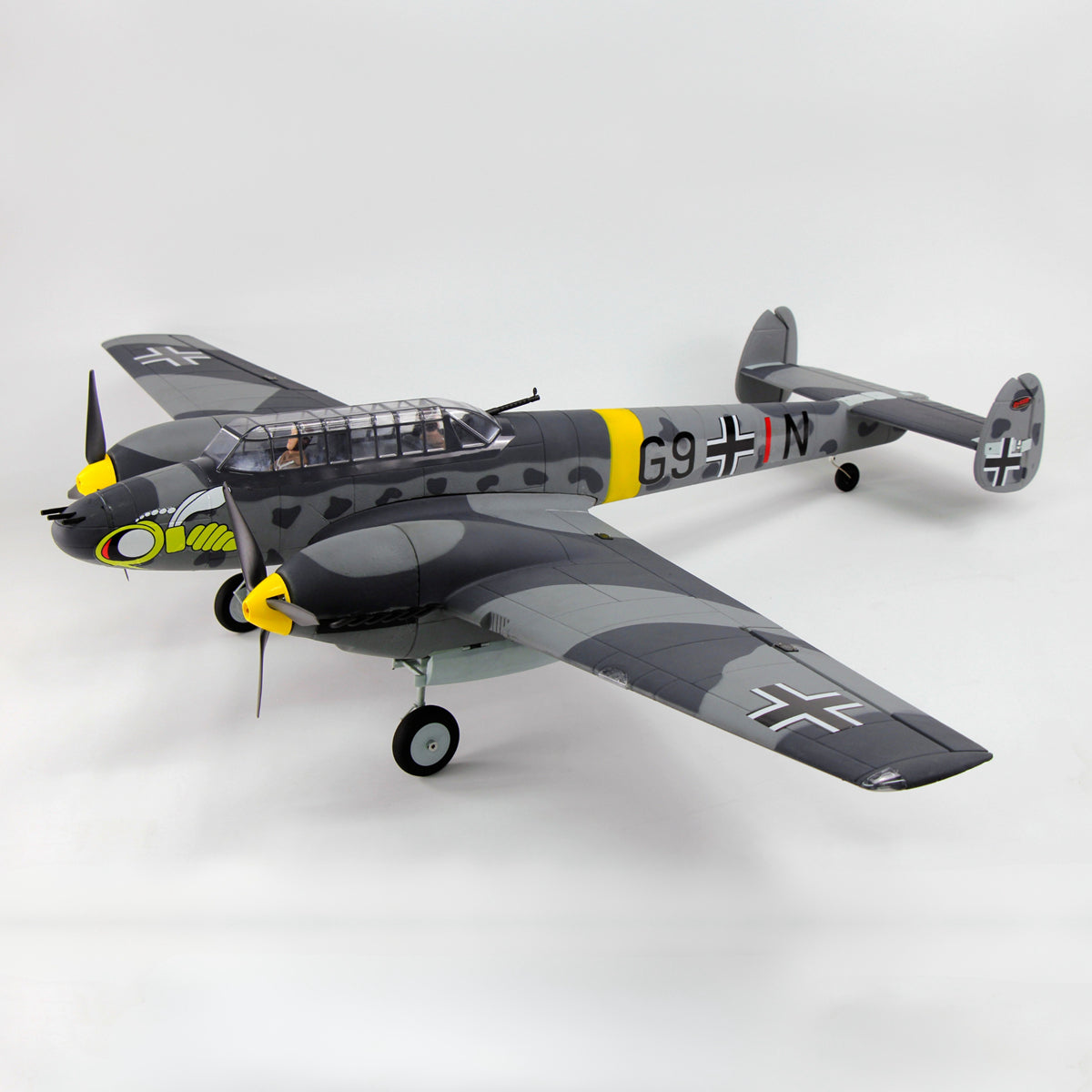 Dynam Messerschmitt BF-110 V3 4S RC Warbird 1.5m w/ Flaps